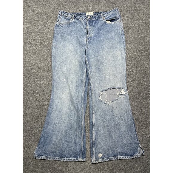 We The Free | Jeans | We The Free Womens Jeans Flare Jeans 33 Button ...
